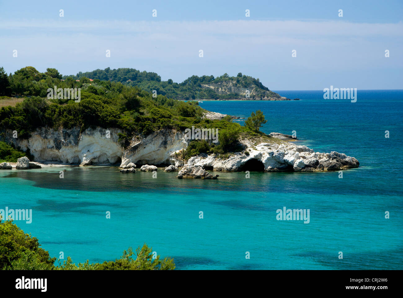 Kalamia Beach, Lassi Argostoli, Kefalonia, Ionian Islands, Greece Stock ...