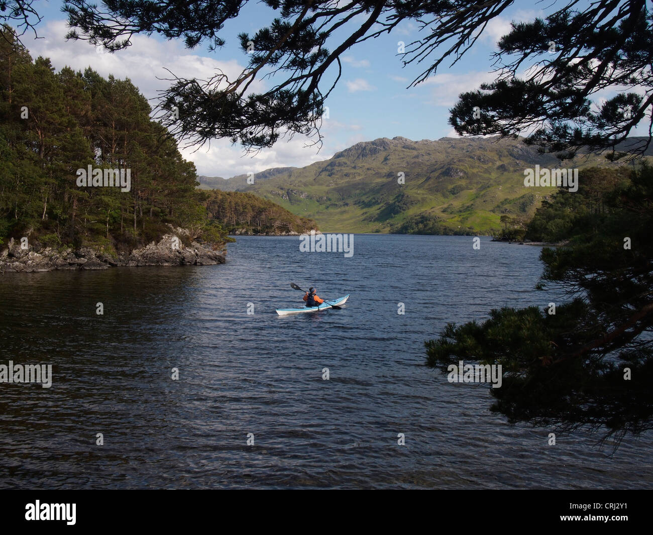 Kayaking on Loch Morar, Scotland Stock Photo - Alamy