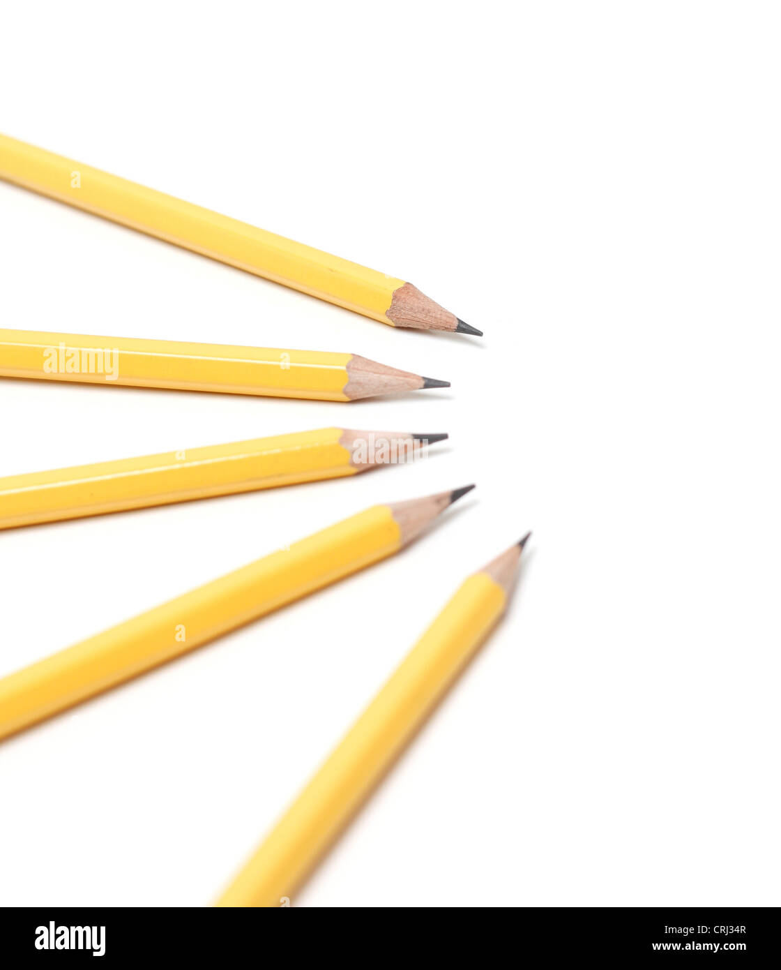 Pencils isolated on a white background Stock Photo - Alamy
