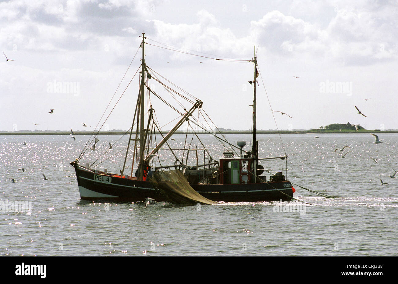 Trawlers in the North Sea Stock Photo - Alamy