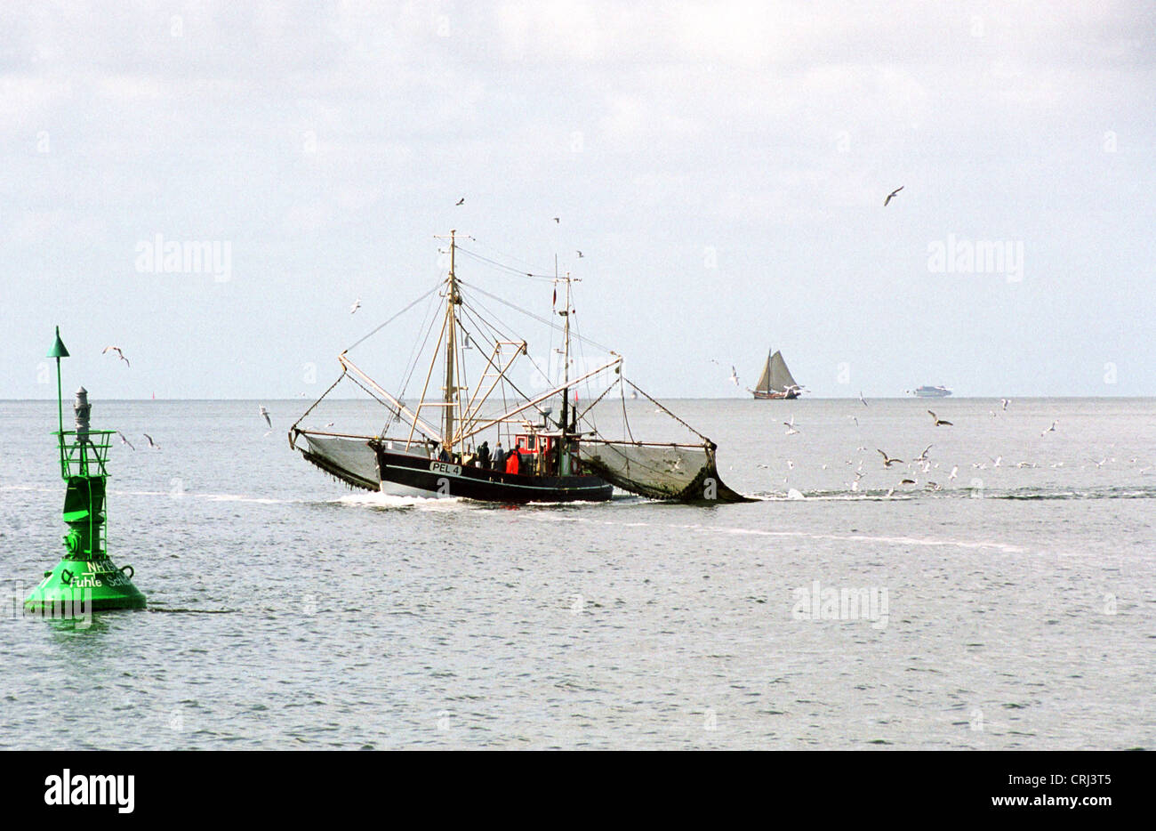 Trawlers in the North Sea Stock Photo - Alamy