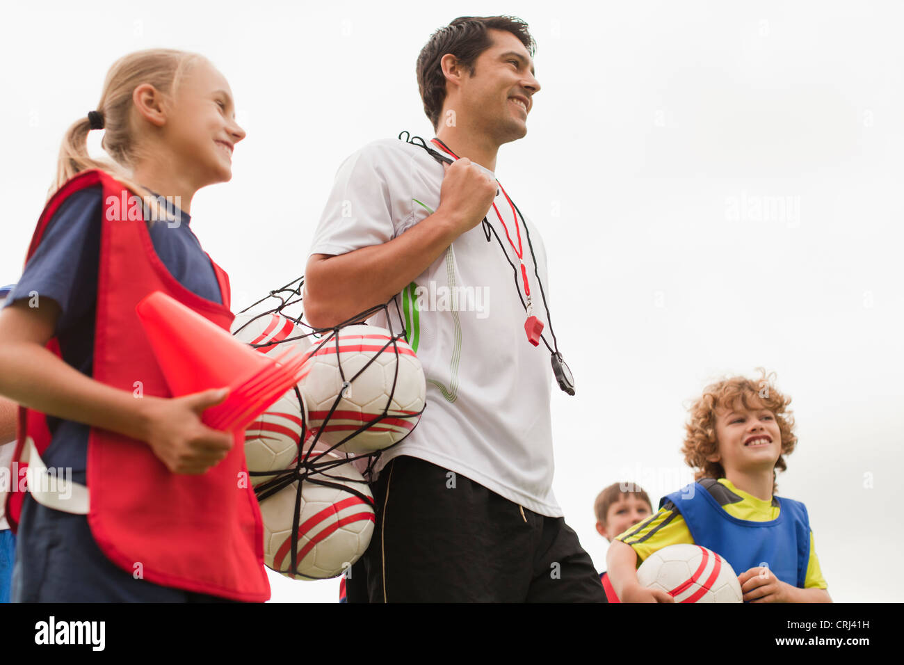 Female soccer coach holding hi-res stock photography and images - Alamy