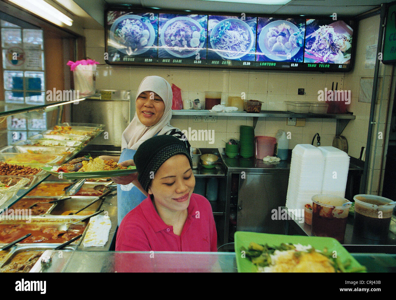 Food distribution in a Hawkerrestaurant with Indonesian cuisine ...