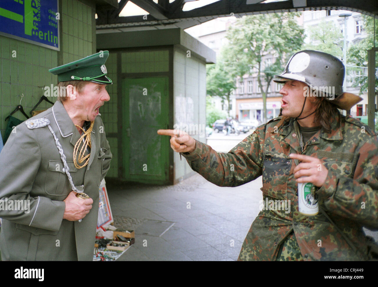 Two crazy guys in Berlin-Kreuzberg Stock Photo - Alamy