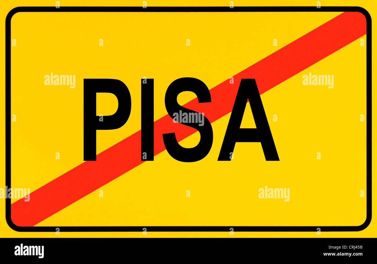 city limit sign Pisa, Germany Stock Photo - Alamy