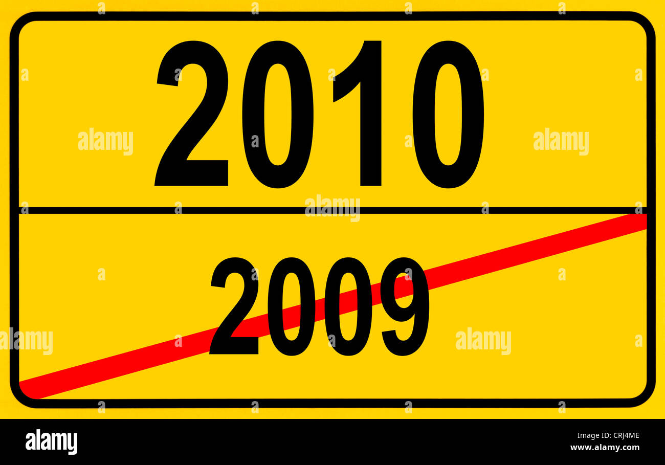 2009 sign hi-res stock photography and images - Alamy