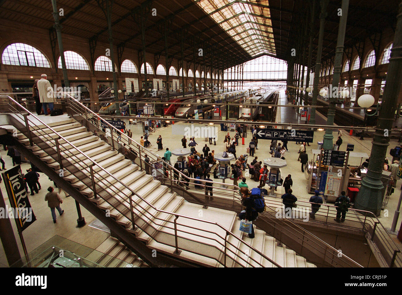 Concourse of the Paris Gare Du Nord Stock Photo - Alamy