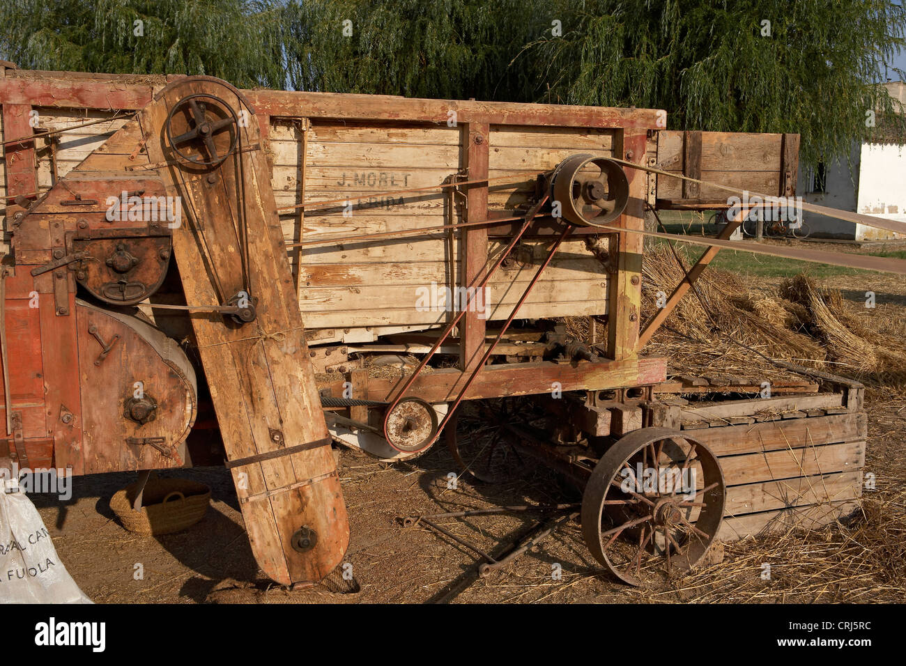 Antique combine harvester hi-res stock photography and images - Alamy