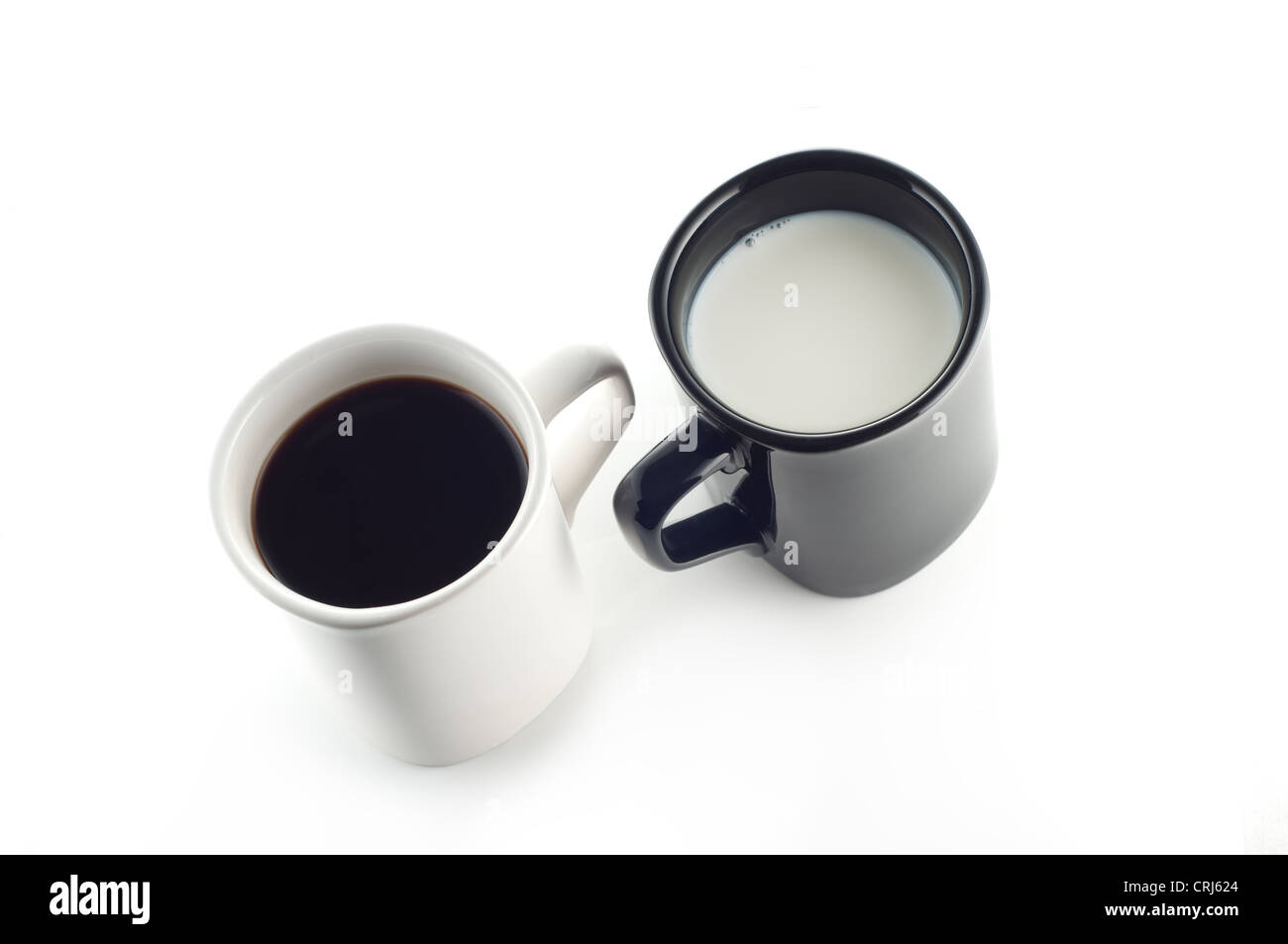 Milk and coffee Stock Photo - Alamy