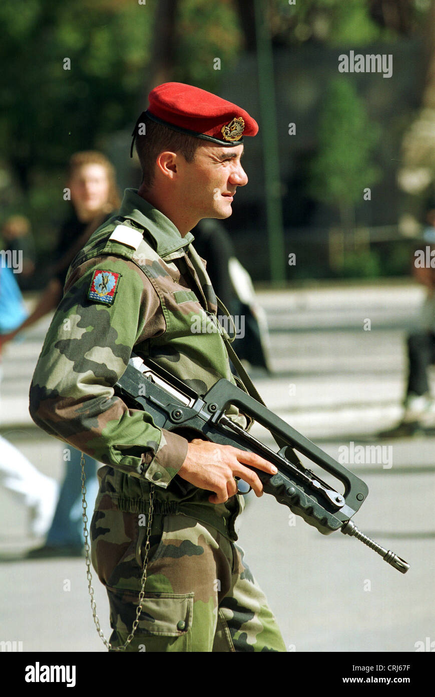 French soldier in Paris Stock Photo - Alamy