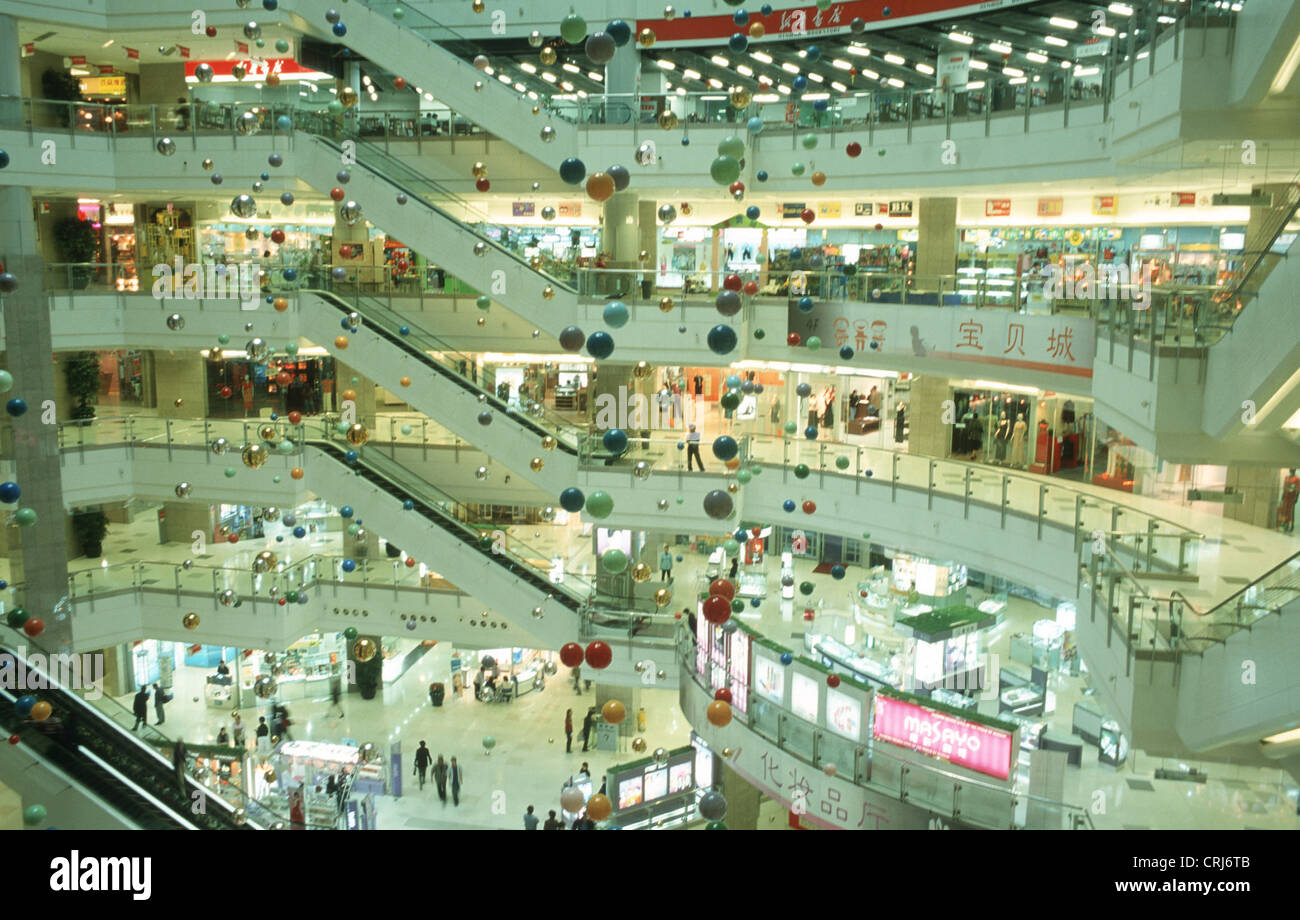 Shopping mall in Shanghai Stock Photo - Alamy