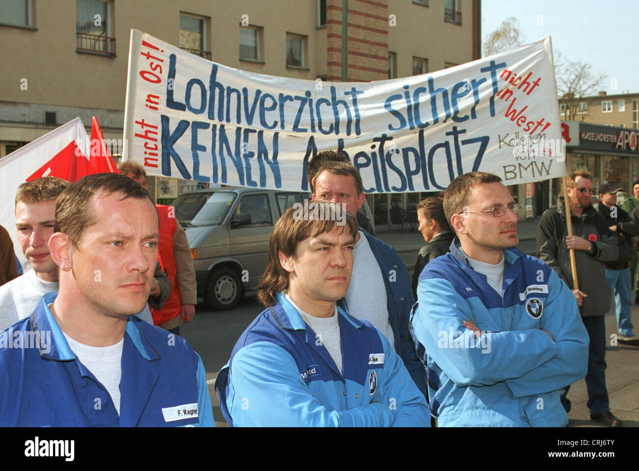 Berlin, warning strike, IG Metall Stock Photo - Alamy