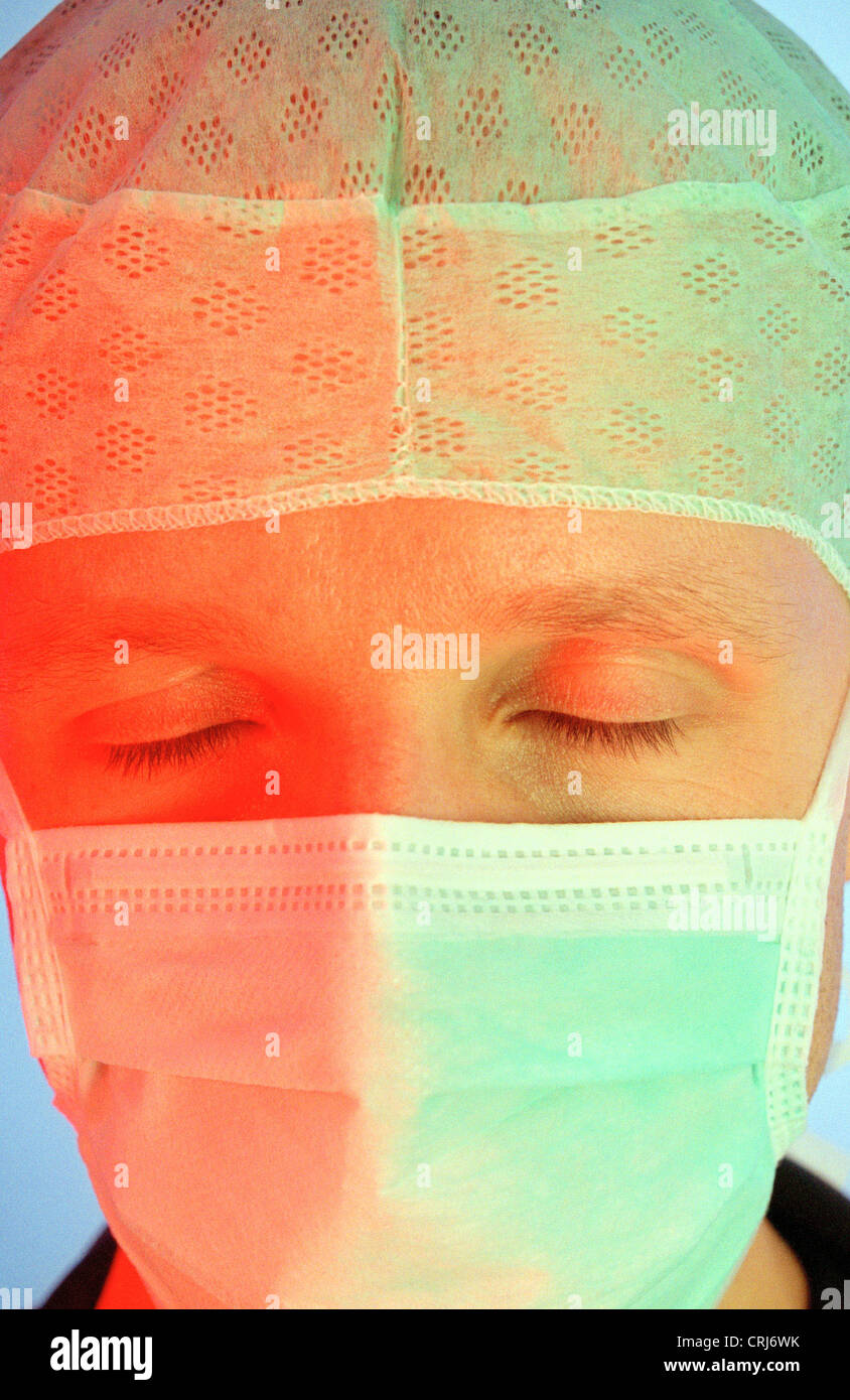 Portrait of a doctor with clipping mask and surgical cap Stock Photo ...