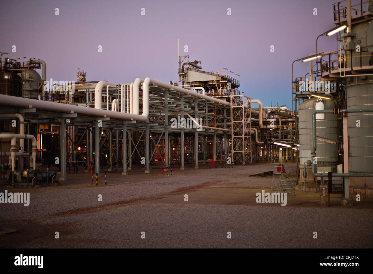 Infrastructure of oil refinery Stock Photo - Alamy