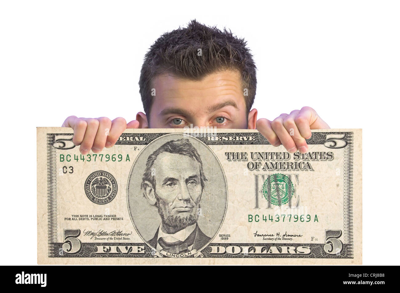 Five dollar bill portrait hi-res stock photography and images - Alamy