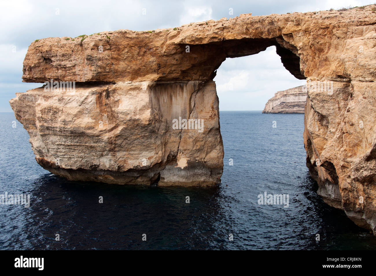 azure rock on gozo island of Malta Stock Photo - Alamy