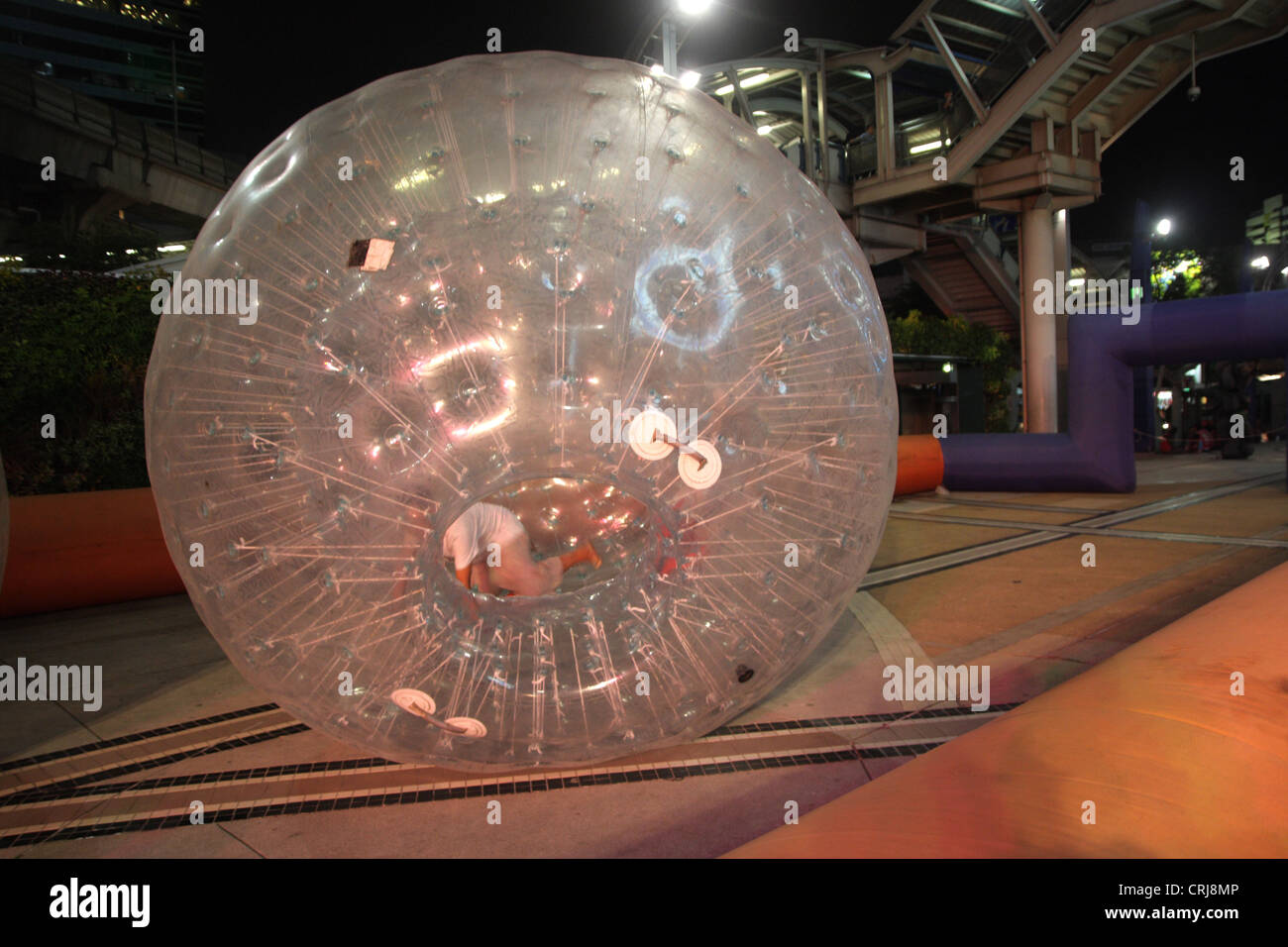 Ball walking in Amusement park at MBK shopping mall in Bangkok Stock ...