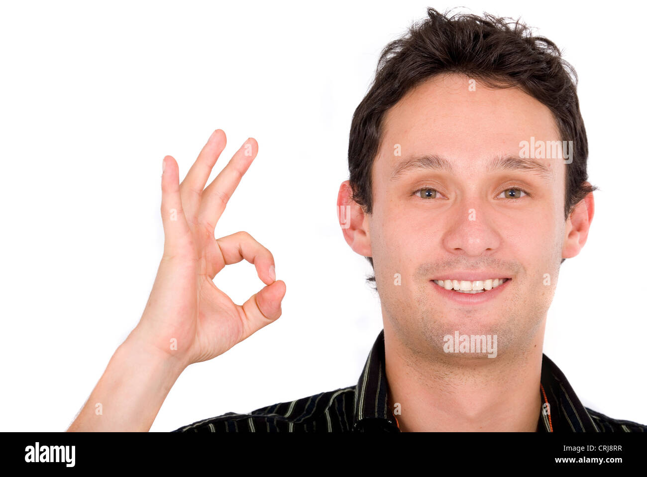 business man doing the ok sign Stock Photo - Alamy