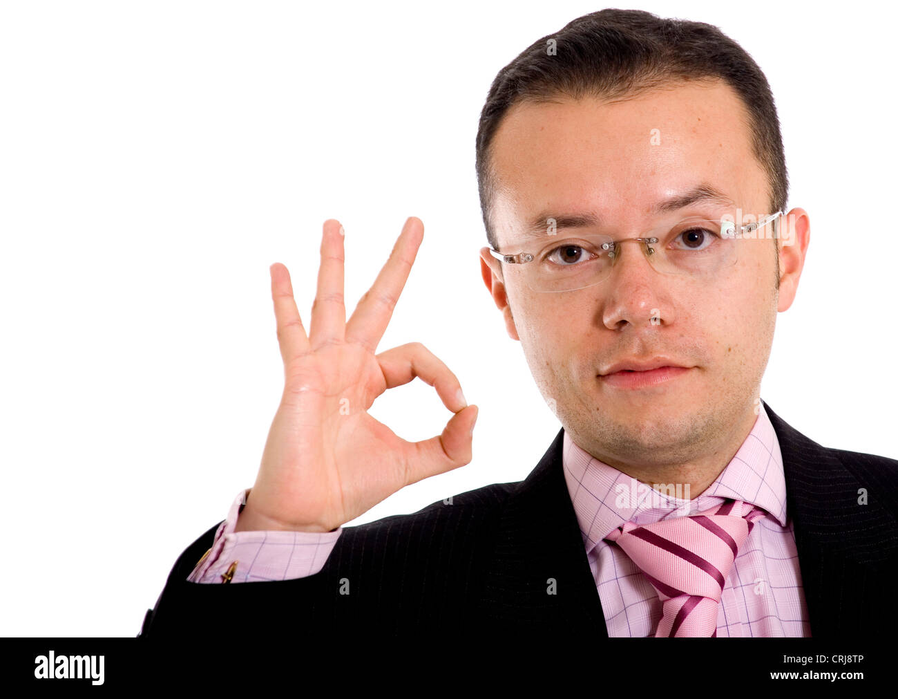 business man doing the ok sign Stock Photo - Alamy