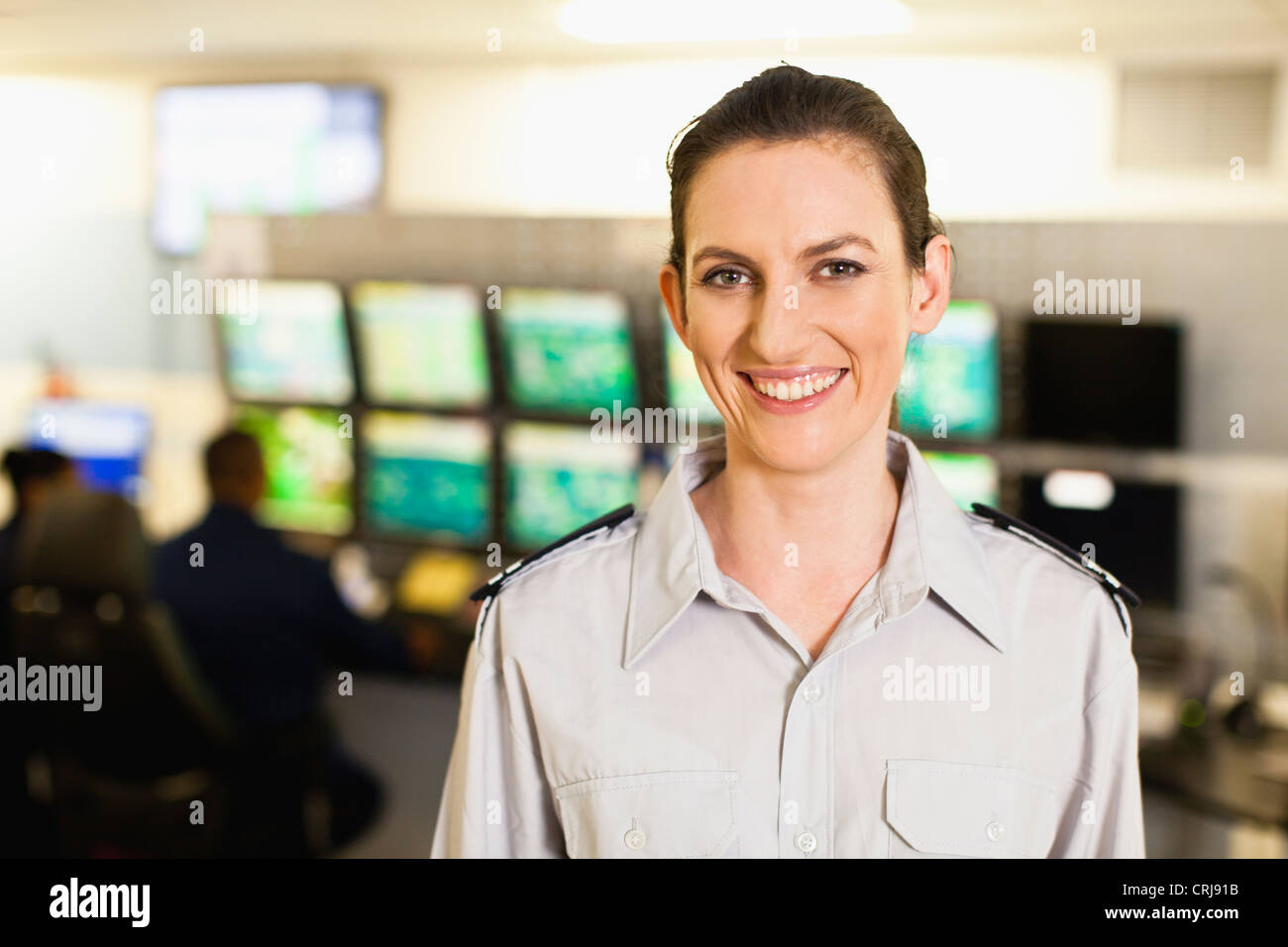 Security personnel in control room Stock Photo - Alamy