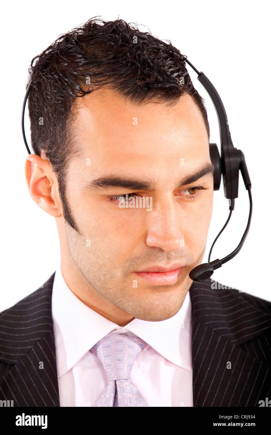 customer service man smiling Stock Photo - Alamy