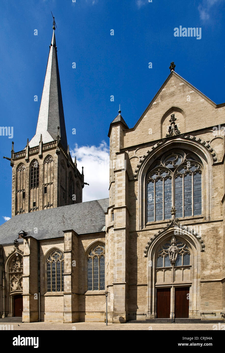 evangelic Willibrordi cathedral in Wesel, Germany, North Rhine ...