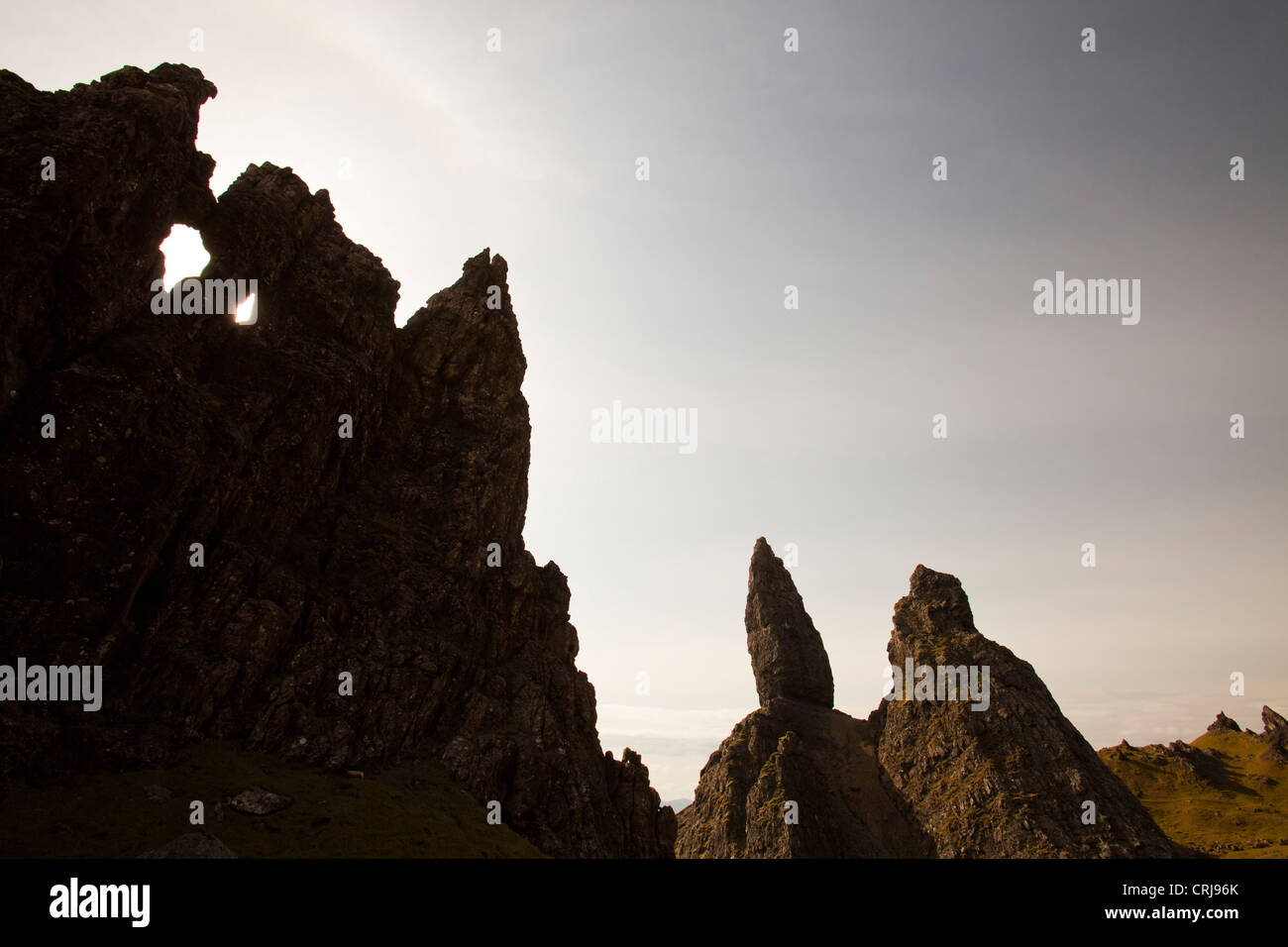 Rock formations by the Old Man of Storr on the Trotternish Peninsular ...