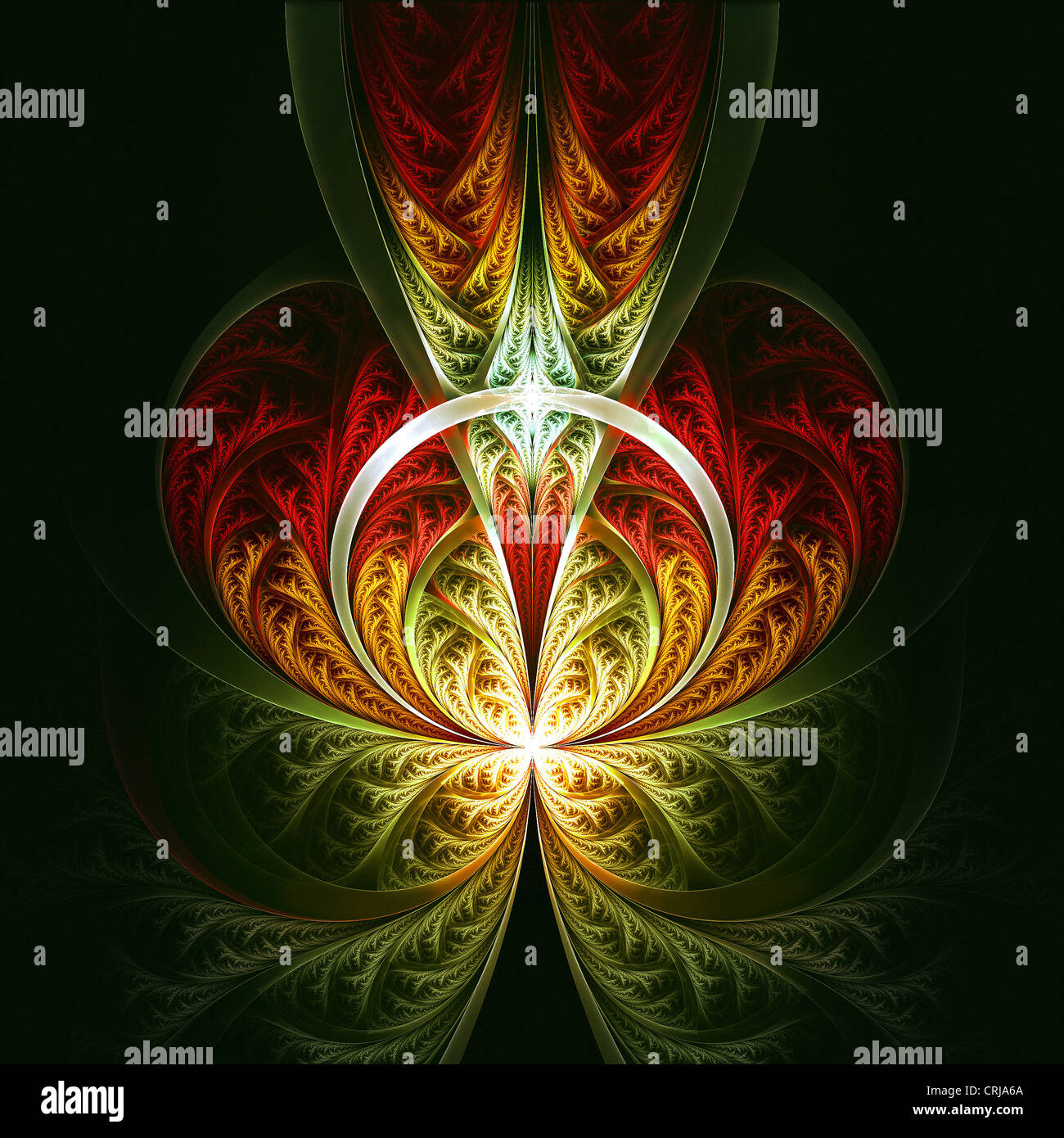 Bright floral fantasy element Stock Photo - Alamy