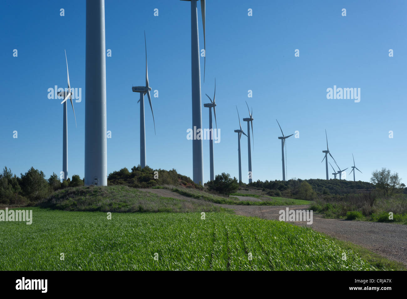 Wind Turbine in Spain Stock Photo - Alamy