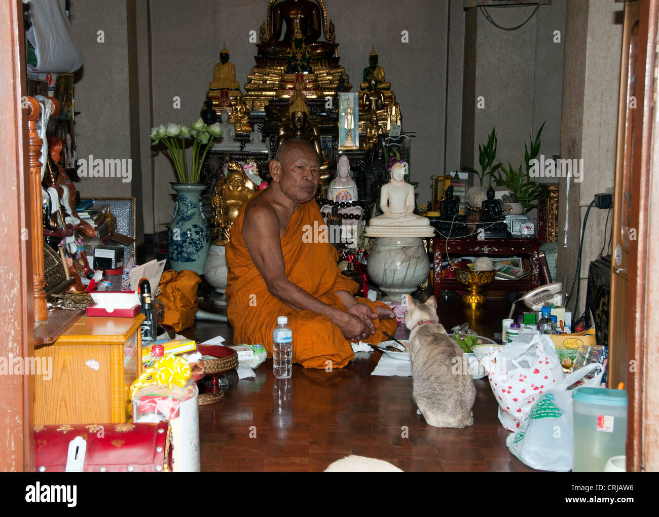 place of living of a buddist monk Stock Photo - Alamy