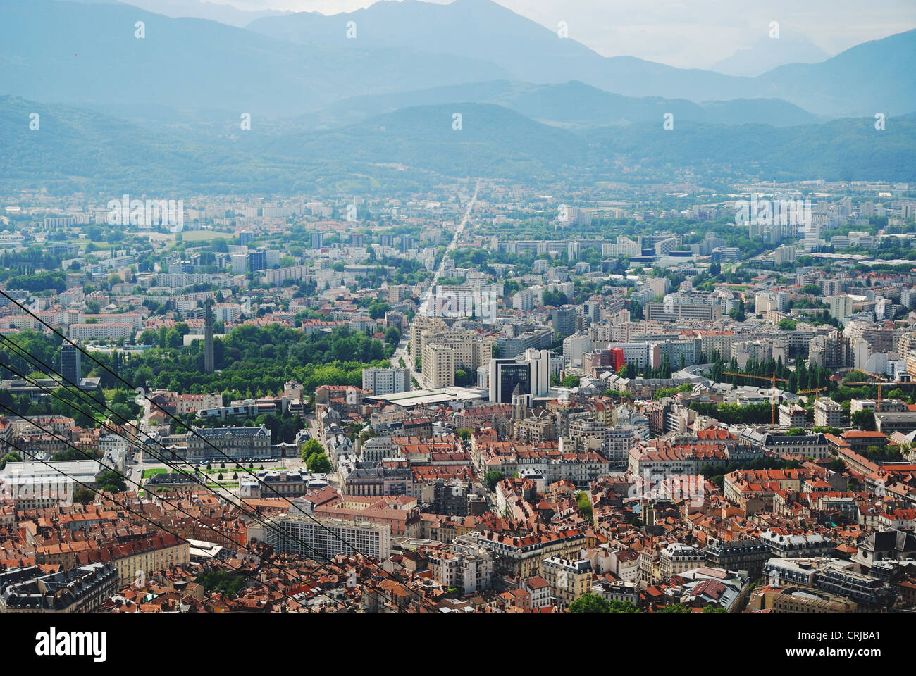 Grenoble city from above Stock Photo - Alamy