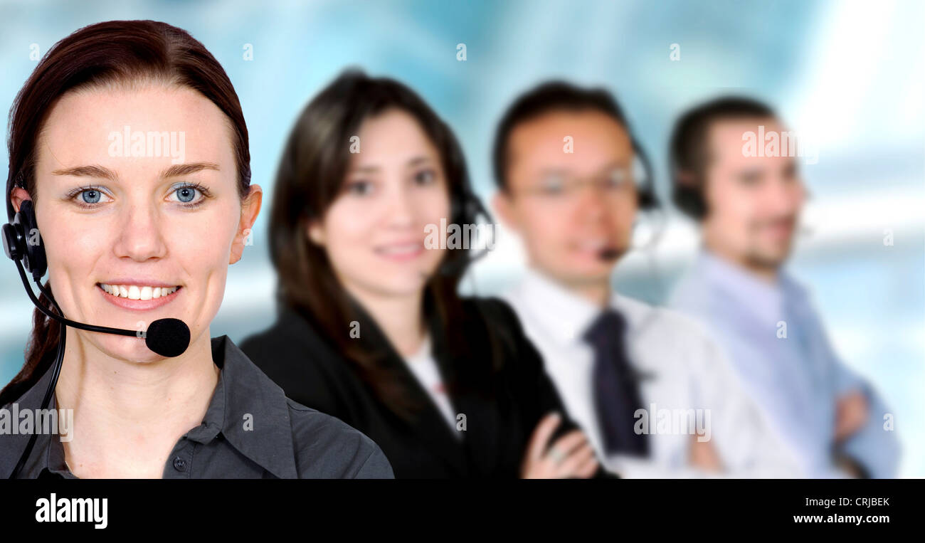 customer service team in an office Stock Photo - Alamy