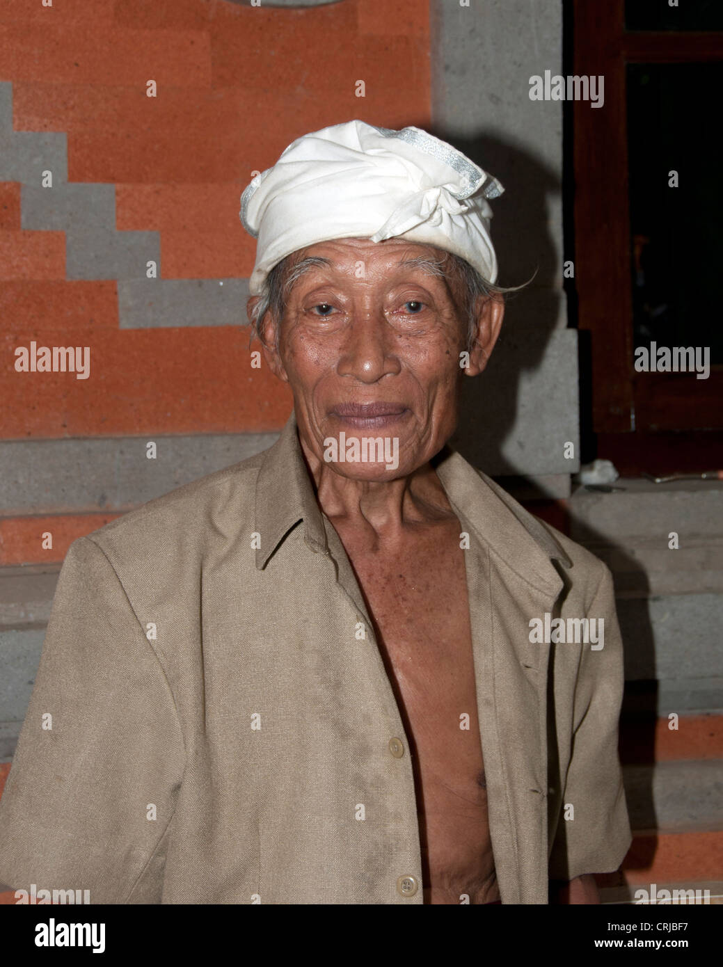 portrait of an old man in indonesia Stock Photo - Alamy