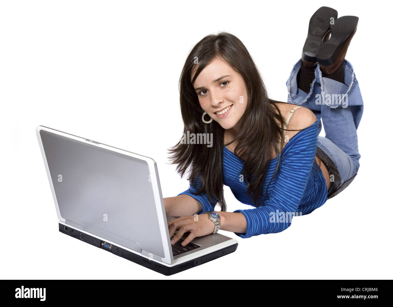 Women using laptops Cut Out Stock Images & Pictures - Alamy