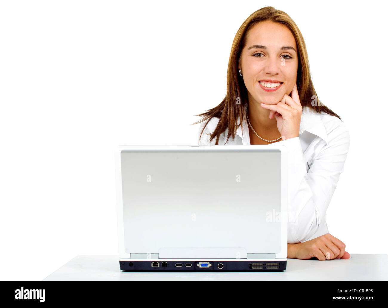 Business computer woman desk hi-res stock photography and images - Alamy