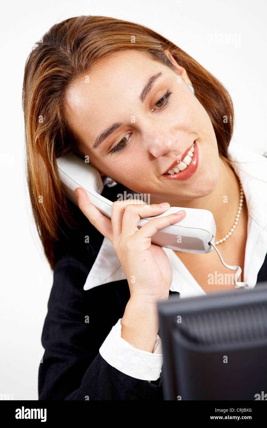 business woman on the phone Stock Photo - Alamy