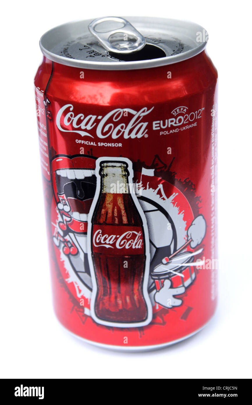 Euro 2012 Coke Can Stock Photo - Alamy