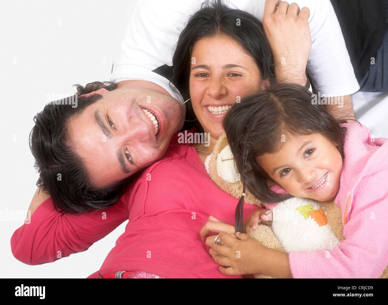 Young happy family cut out hi-res stock photography and images - Alamy