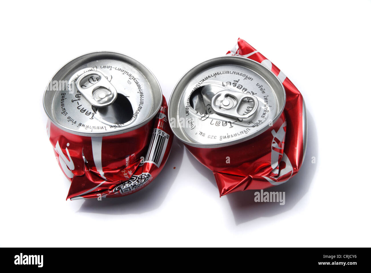 Crushed Coca Cola Can Stock Photo - Alamy