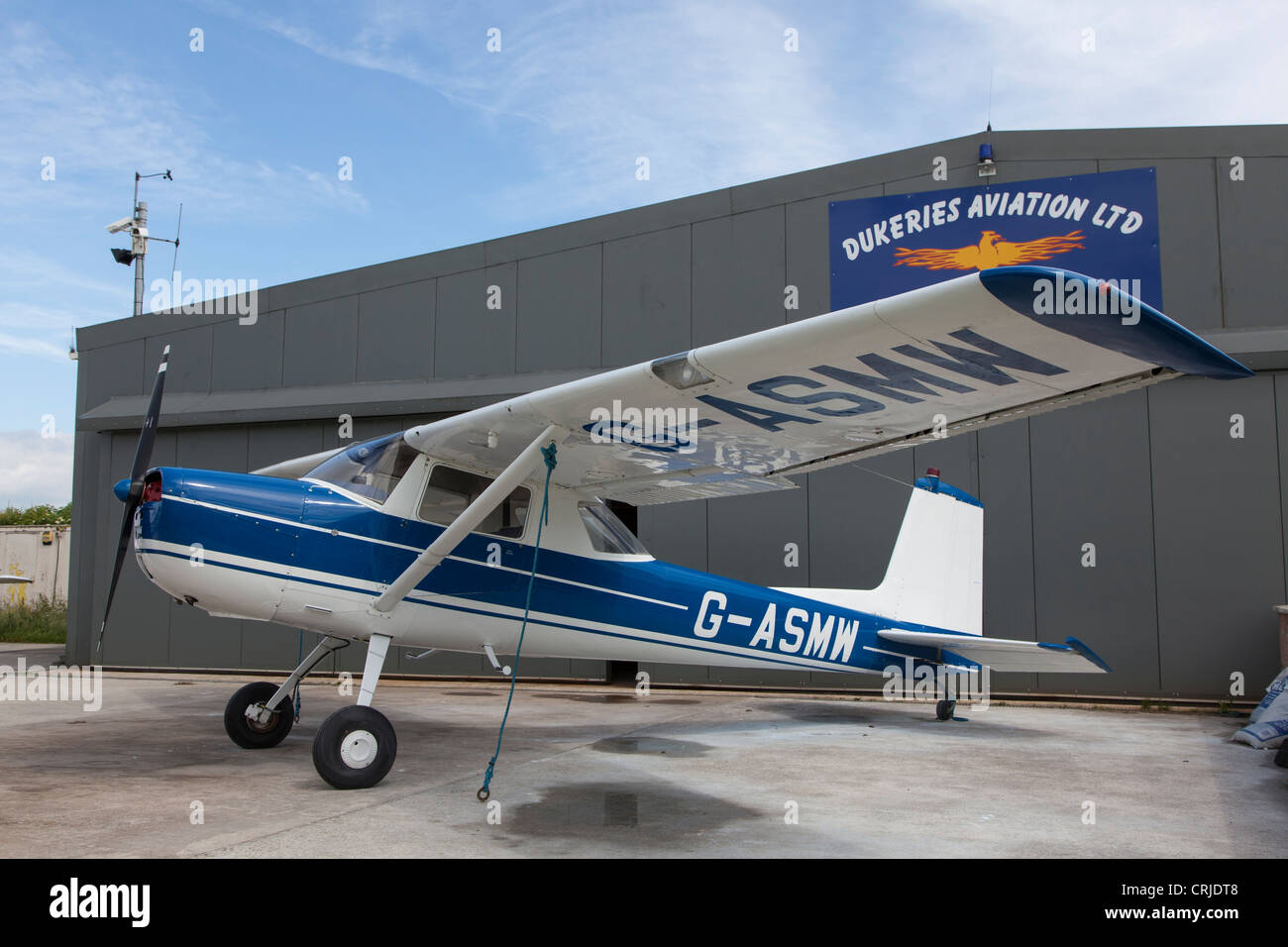 Cessna 150D, rg G-ASMW, fitted with tail wheel, at Netherthorpe. Built ...
