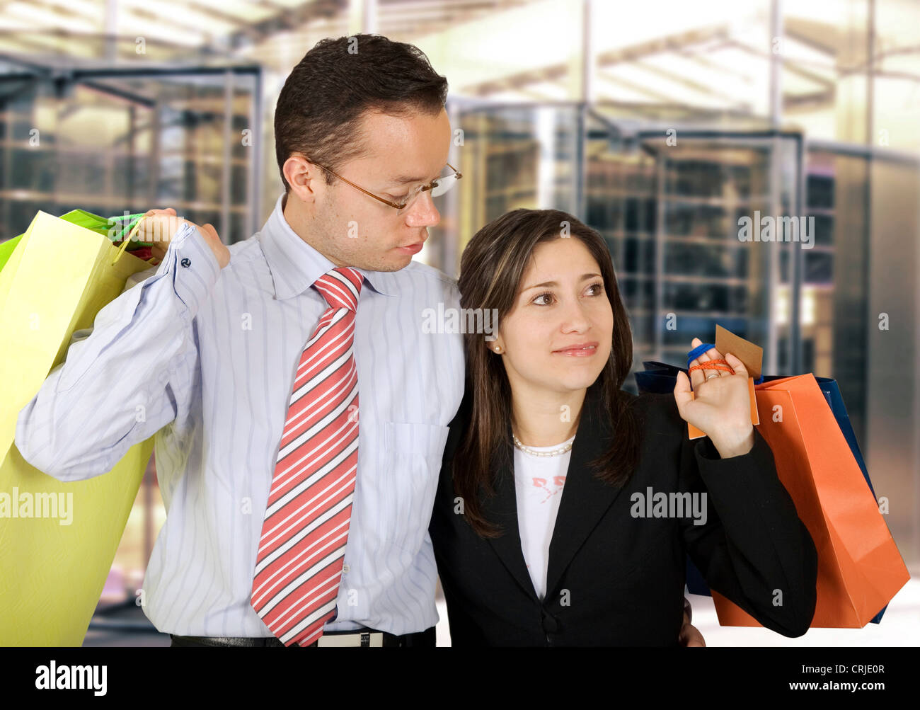 business couple out shopping Stock Photo - Alamy