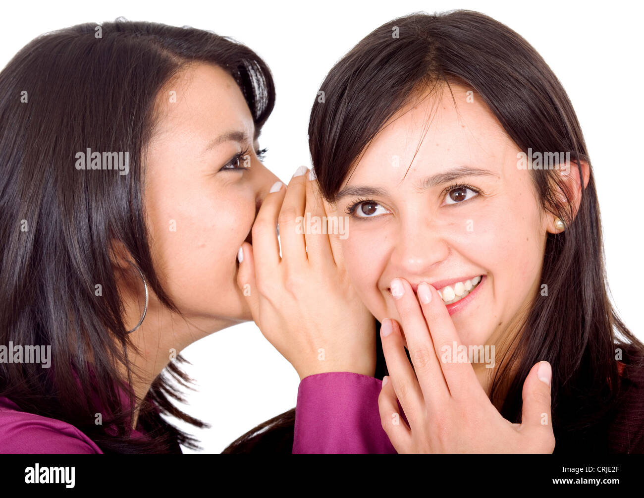 Telling a secret hi-res stock photography and images - Alamy