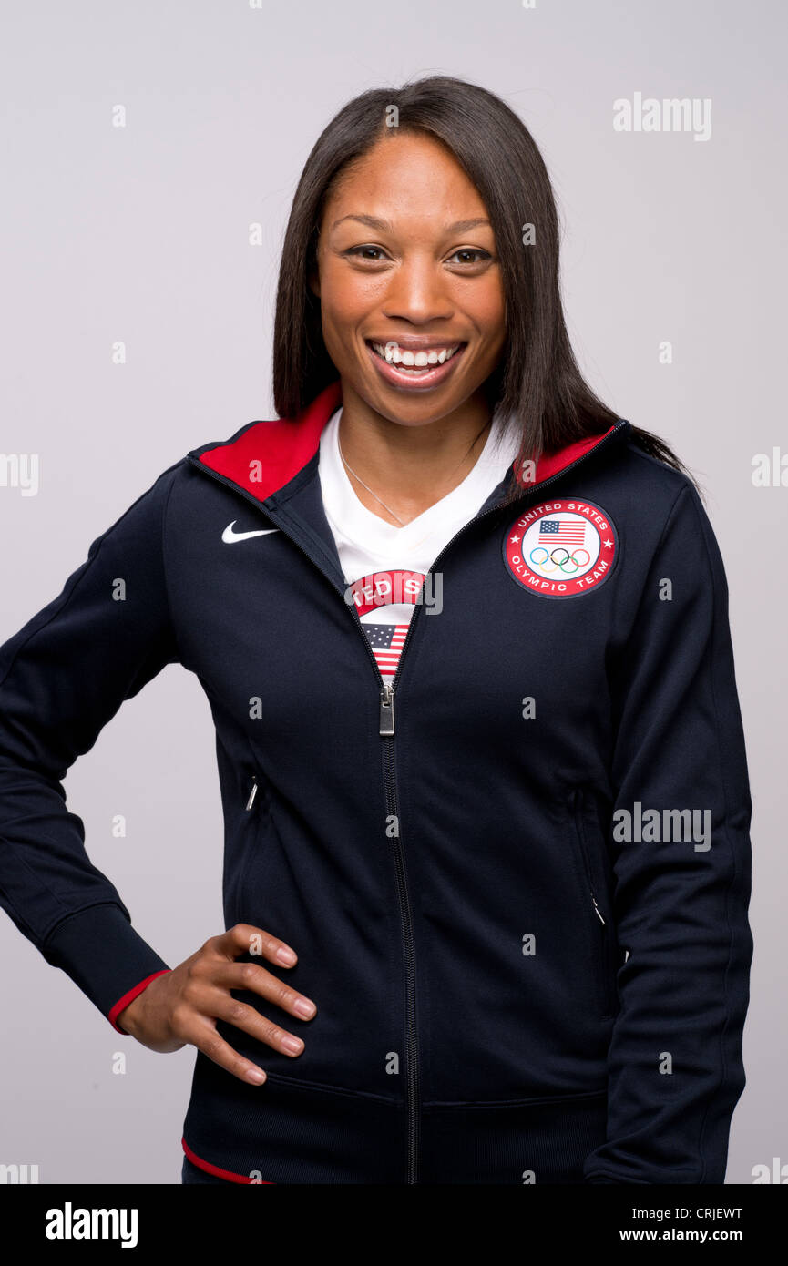 Sprinter Allyson Felix at the Team USA Media Summit in Dallas, TX in ...