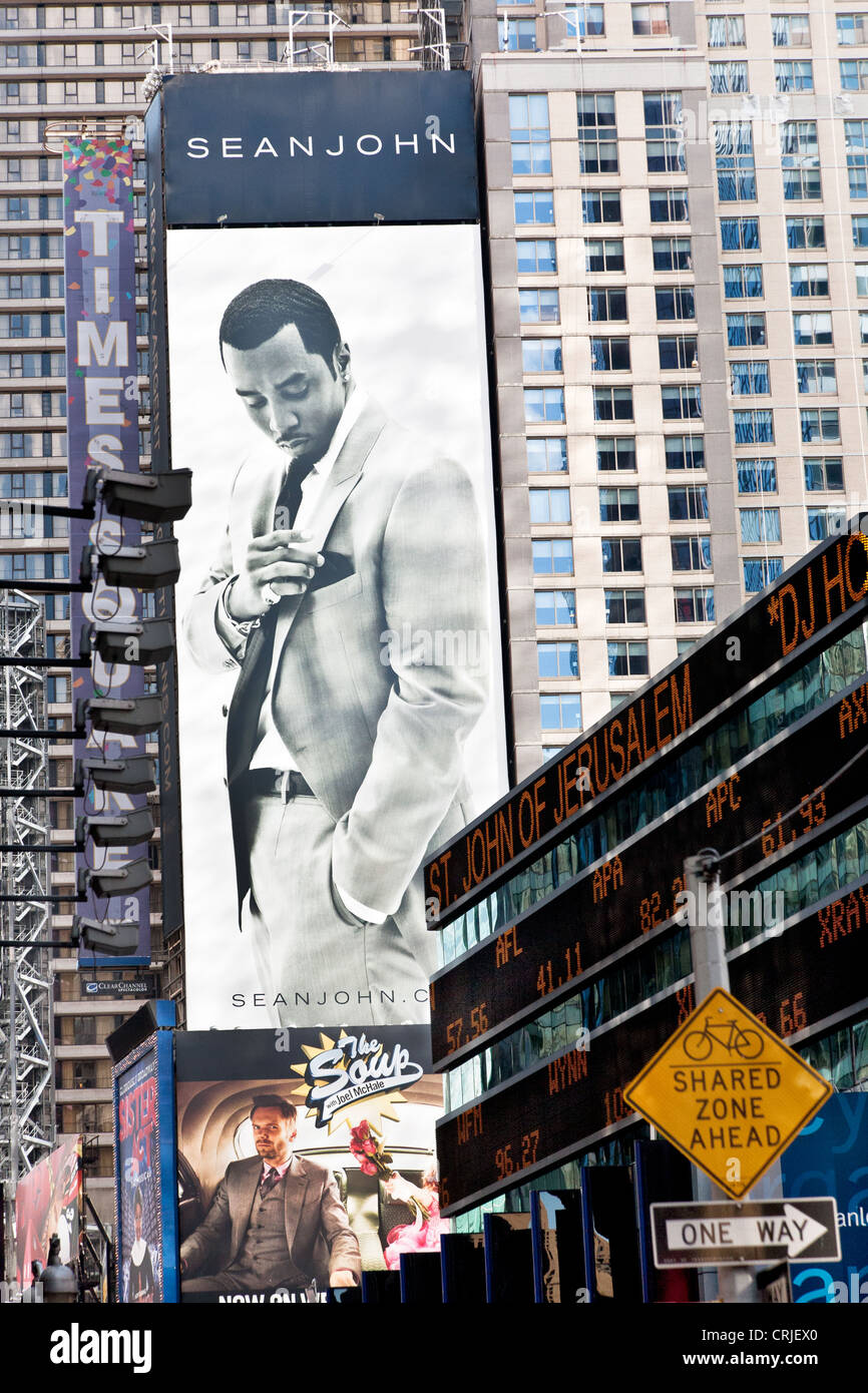 giant advertising billboards & LED display signs on Broadway north of ...