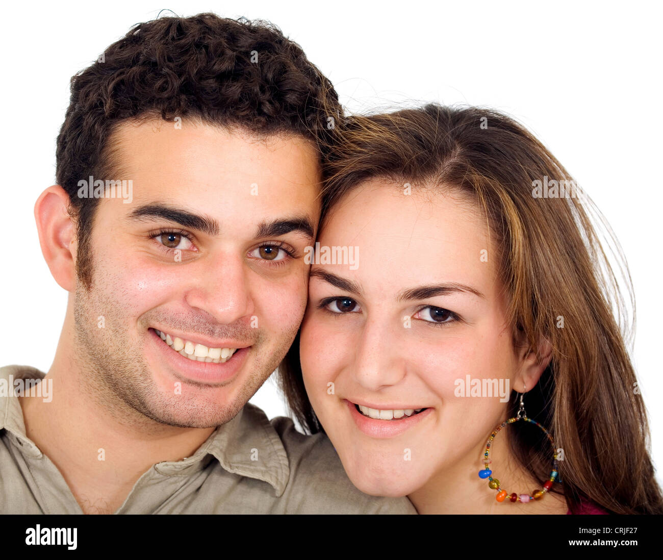 diverse happy couple portrait Stock Photo - Alamy