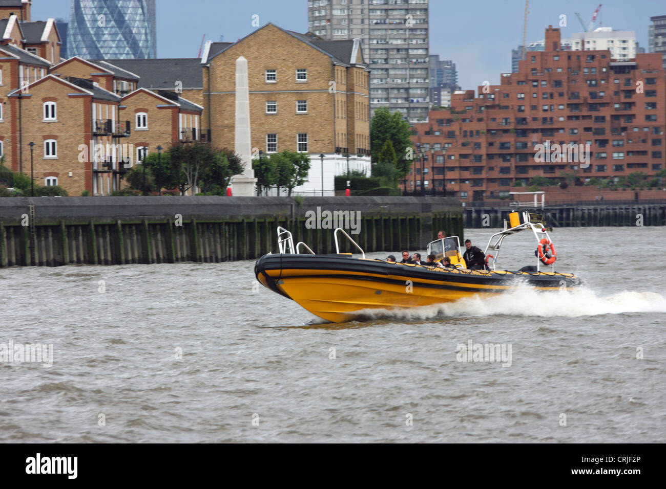 Thames rib speedboat on the River Thames in London Stock Photo - Alamy