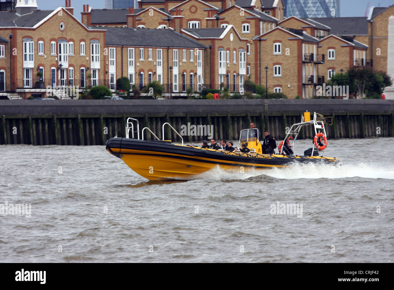 Thames rib speedboat on the River Thames in London Stock Photo - Alamy
