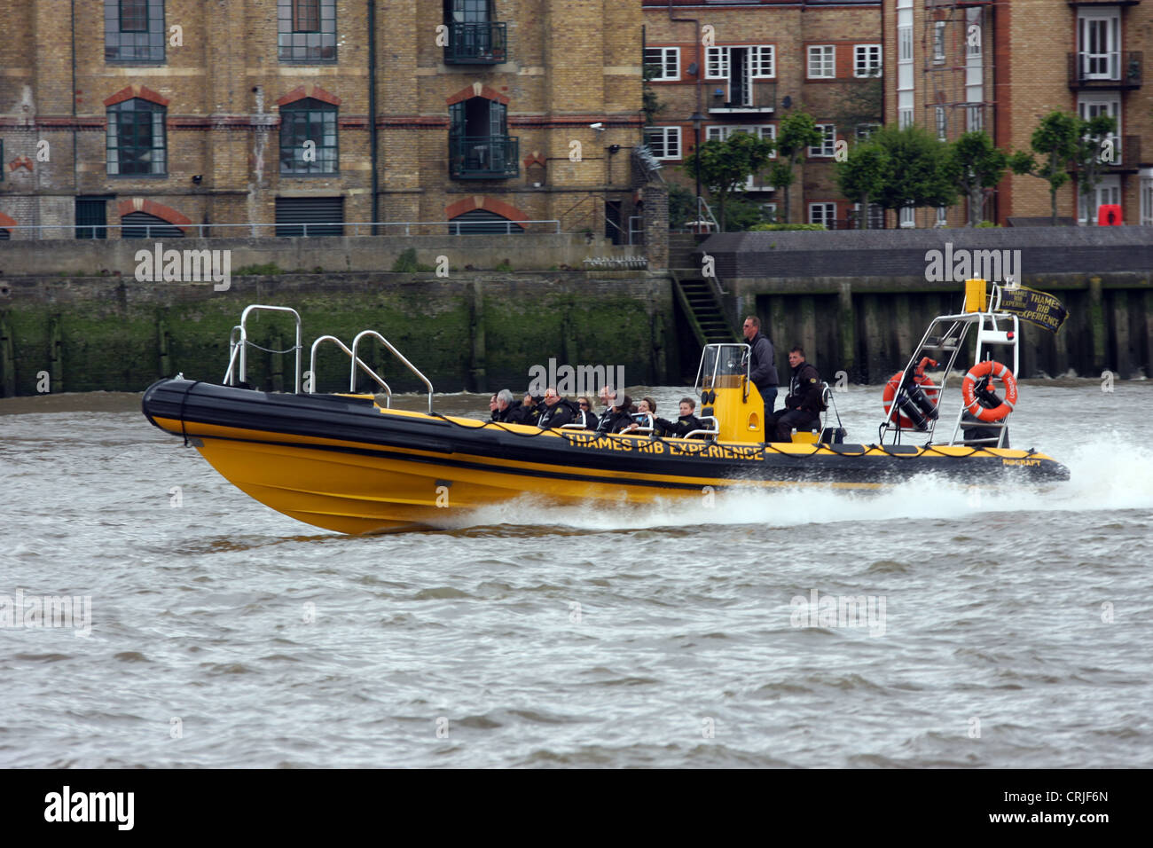Thames rib speedboat on the River Thames in London Stock Photo - Alamy