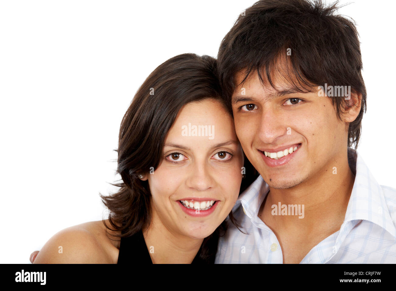 diverse happy couple portrait Stock Photo - Alamy