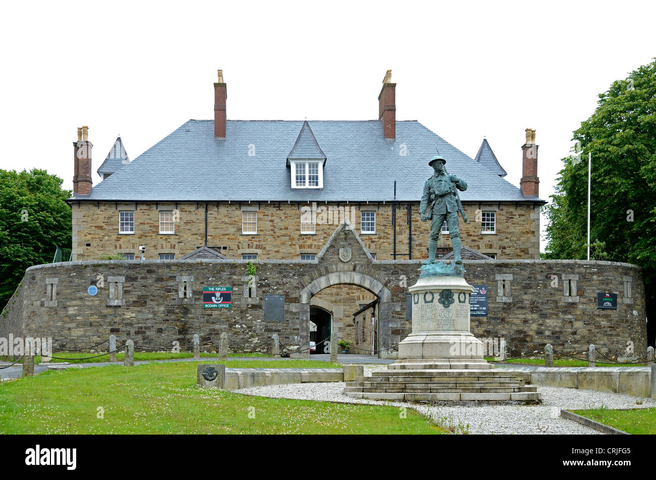 The Cornwall Regimental Museum at Bodmin in Cornwall, UK Stock Photo ...